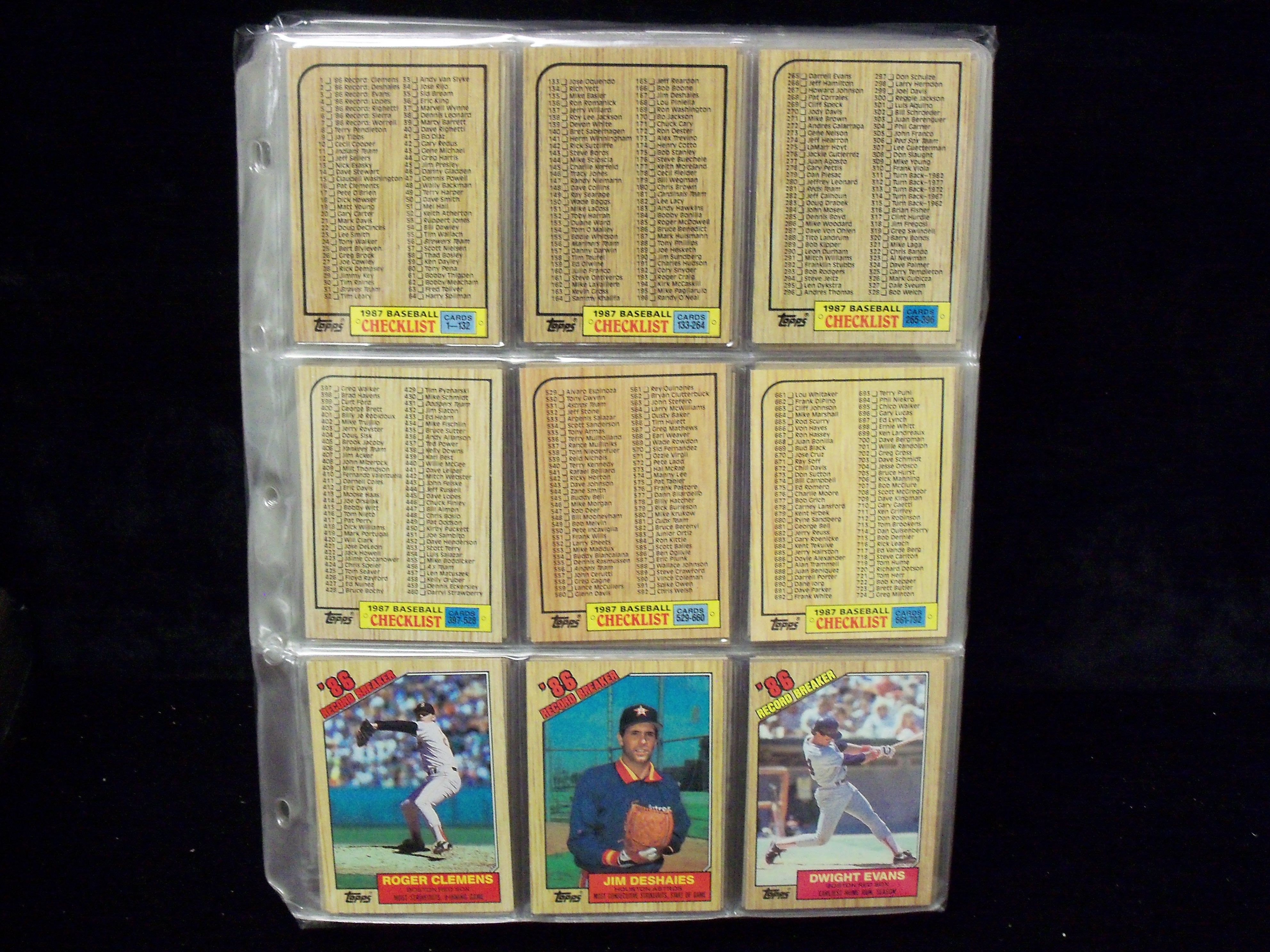 Lot Detail - 1987 Topps Baseball Complete Set Of 792 With ’87 Topps