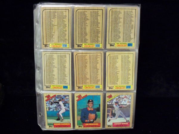 Lot Detail - 1987 Topps Baseball Complete Set Of 792 With ’87 Topps