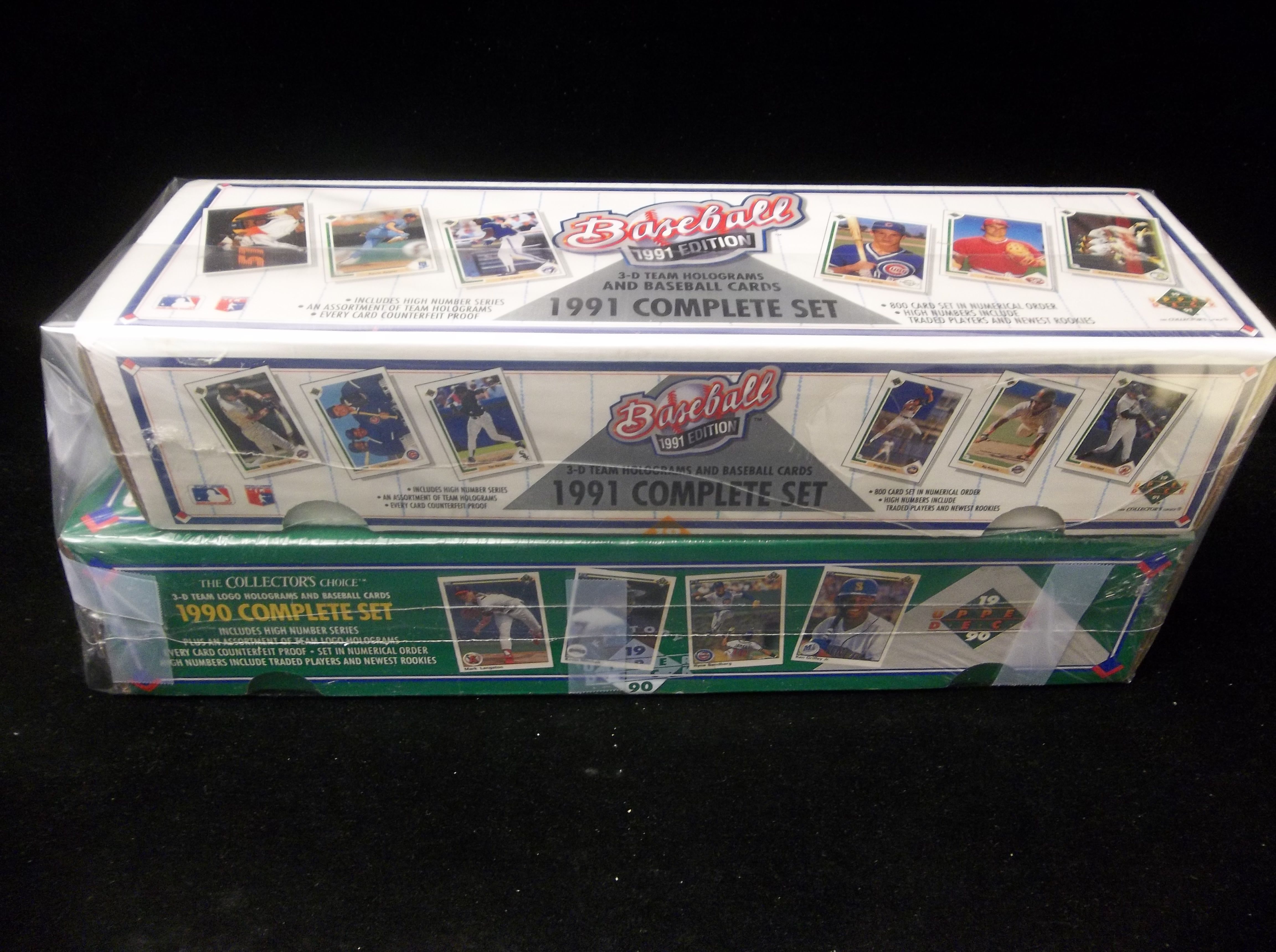 Lot Detail - 1990 & ’91 Upper Deck Baseball Factory Sealed Sets Of 800
