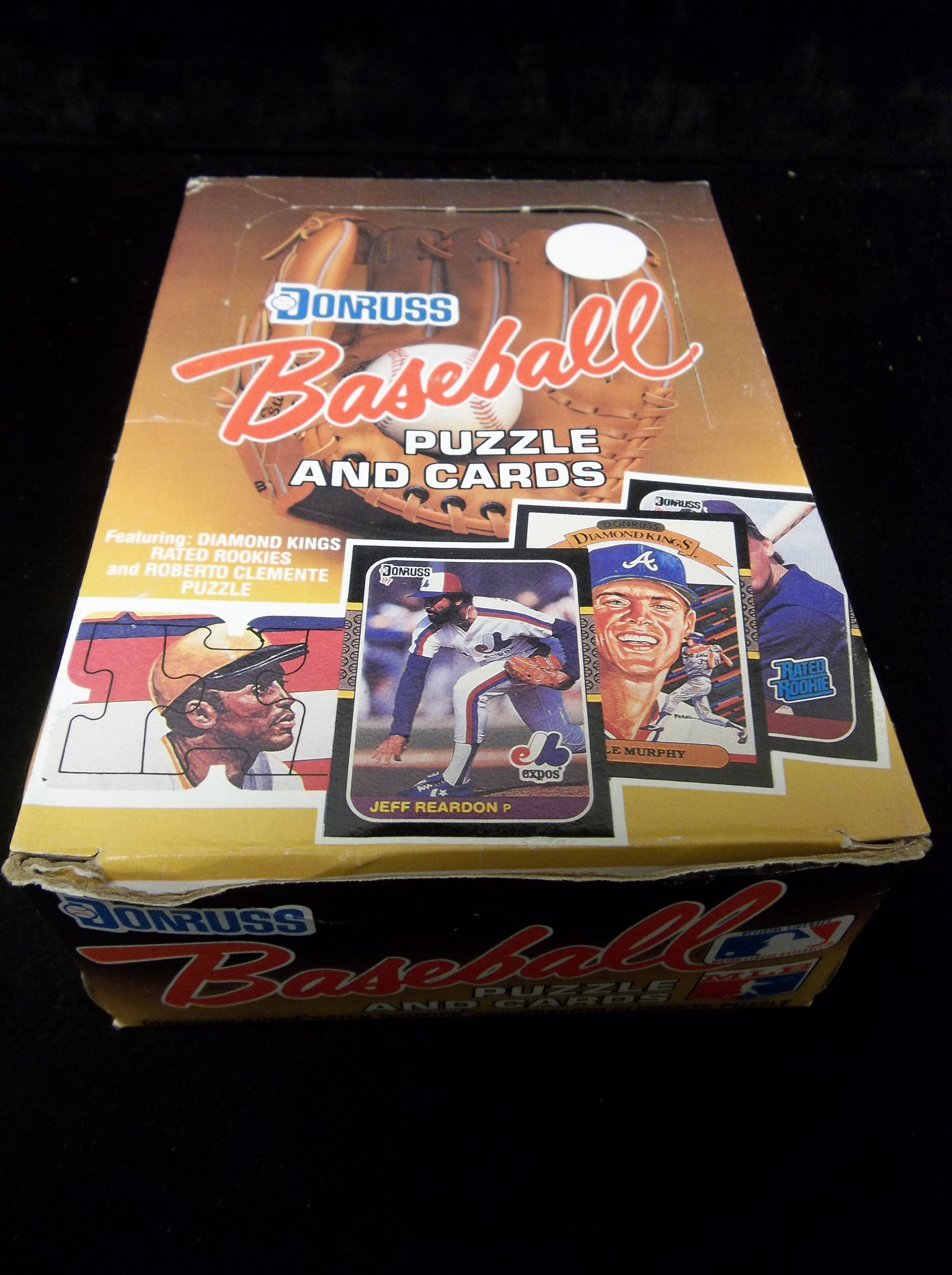 Lot Detail - 1987 Donruss Baseball- 1 Unopened Wax Box