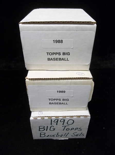 Lot Detail - 1988, 1989 & 1990 Topps Big Baseball Complete Sets