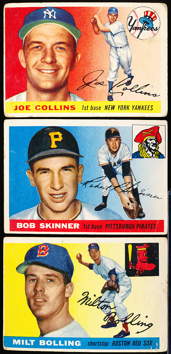Lot Detail - 1955 Topps Baseball- 9 Diff