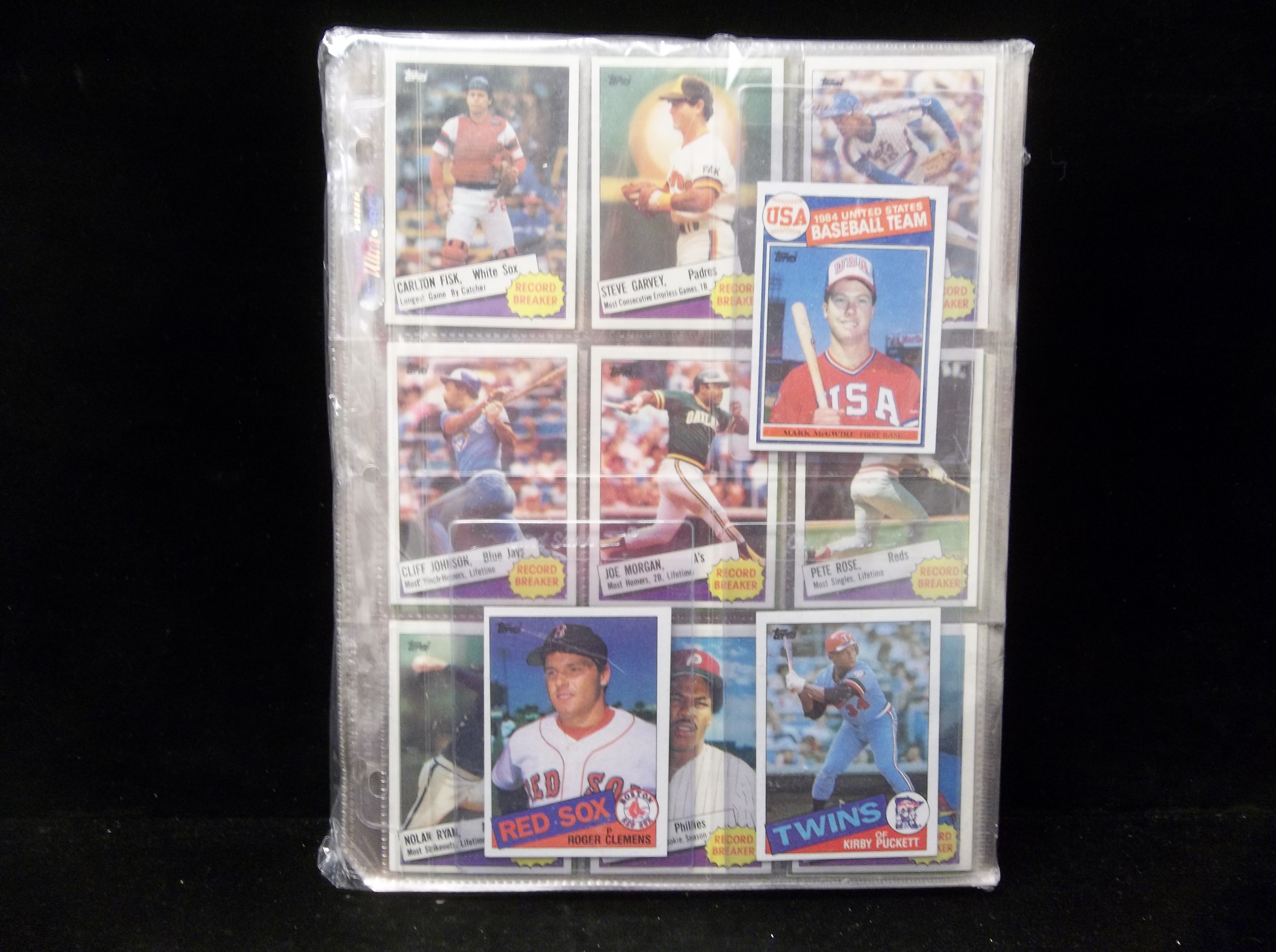 Lot Detail - 1985 Topps Baseball Complete Set Of 792 In Pages