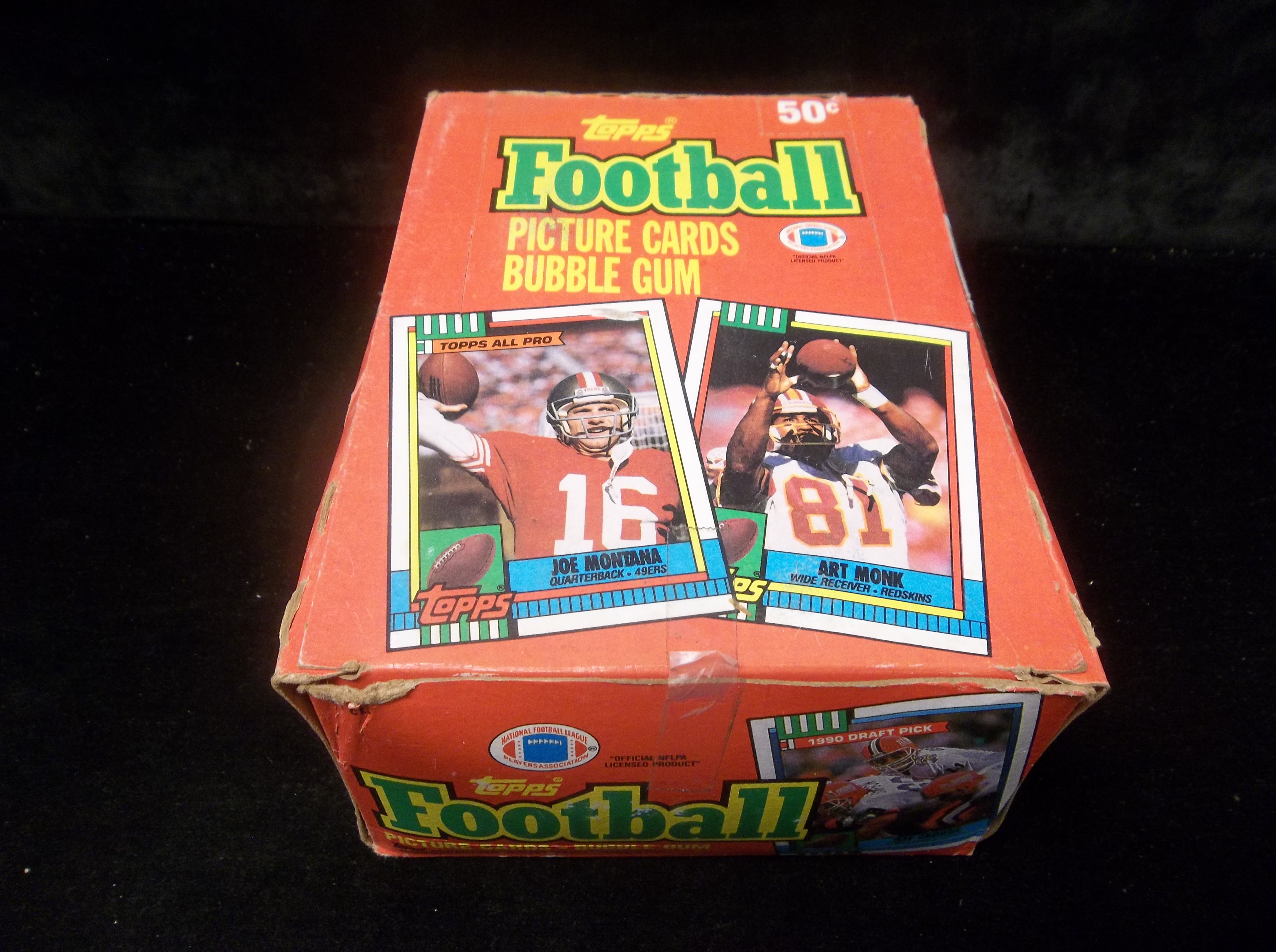 Lot Detail - 1990 Topps Football- 1 Unopened Wax Box
