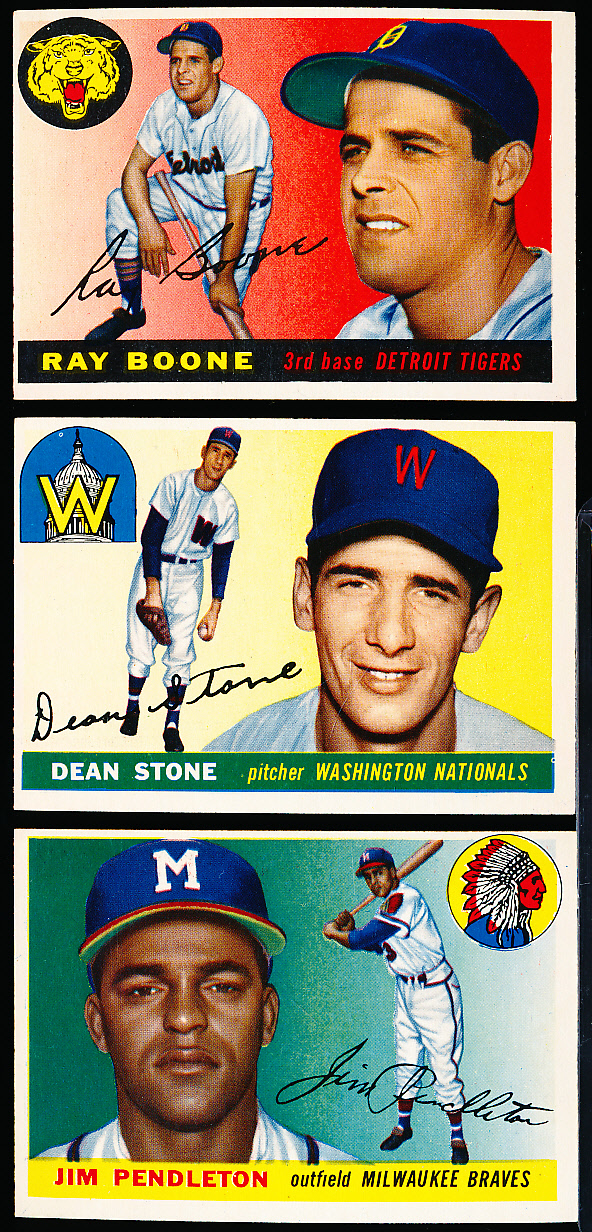 Lot Detail - 1955 Topps Baseball- 3 Diff