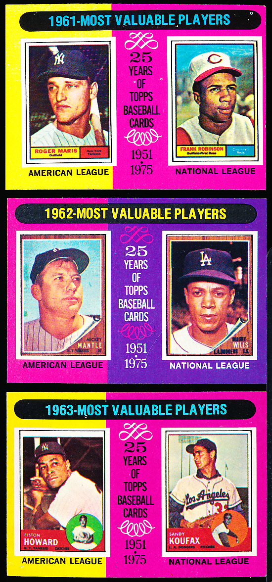 Lot Detail - 1975 Topps Baseball- Mvp Cards- 19 Cards