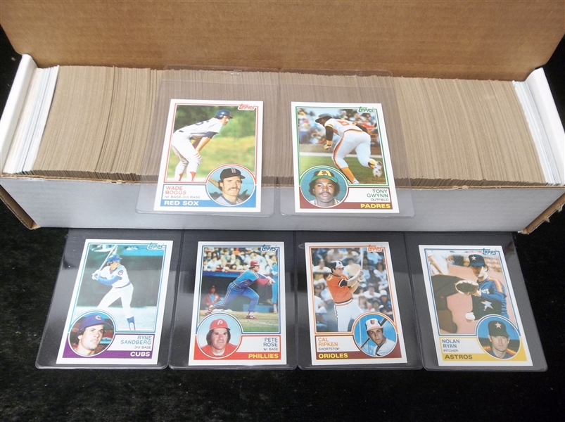 Lot Detail - 1983 Topps Baseball Complete Set Of 792