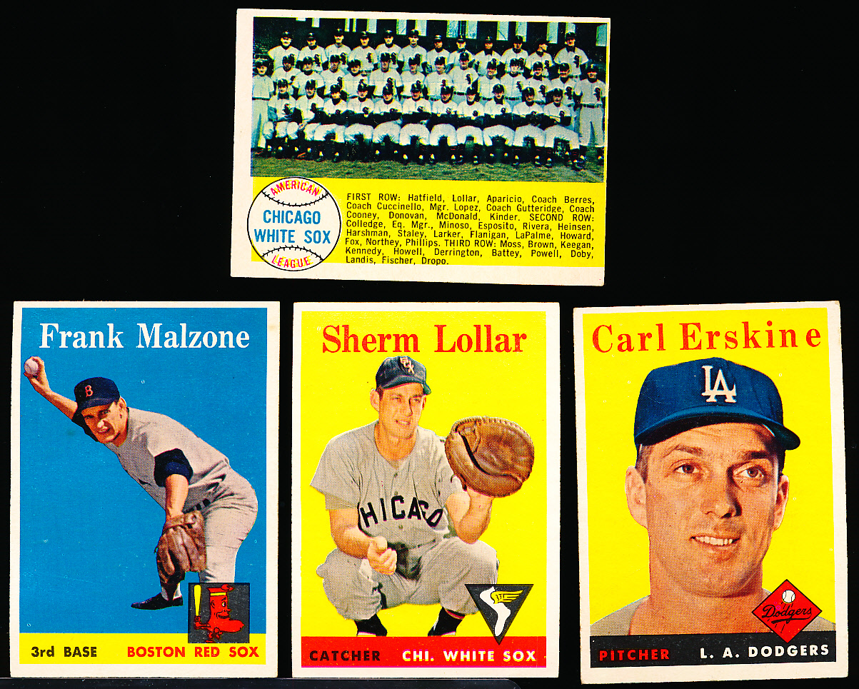 Lot Detail - 1958 Topps Baseball- 4 Diff