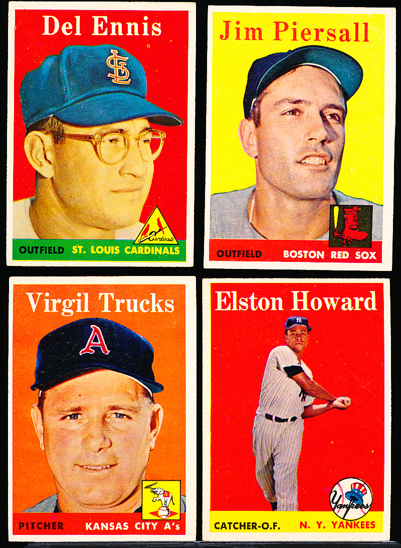 Lot Detail - 1958 Topps Baseball- 4 Diff