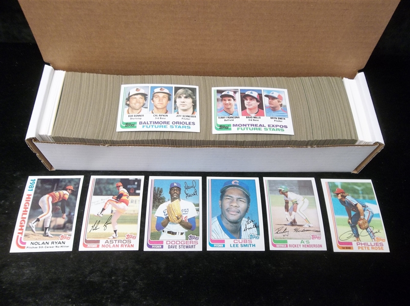 Lot Detail - 1982 Topps Baseball Complete Set Of 792