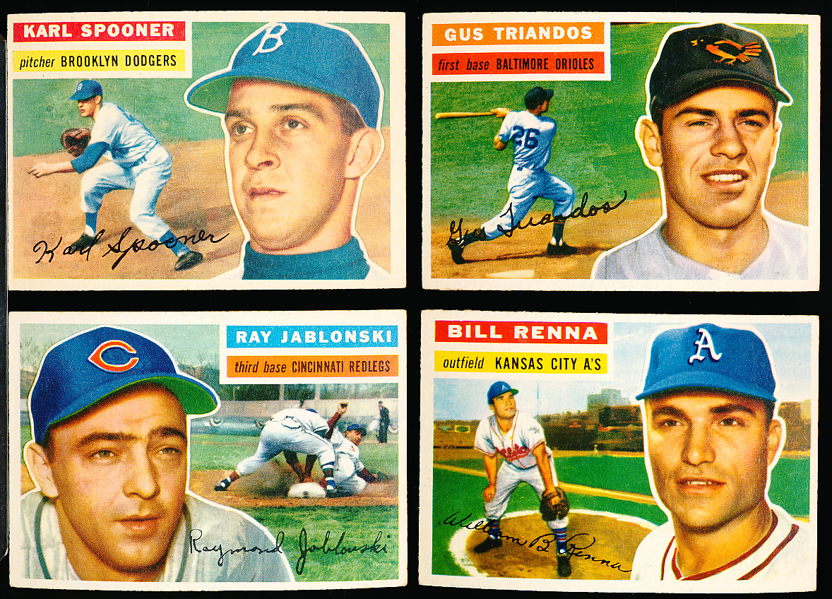 Lot Detail - 1956 Topps Bb- 4 Diff