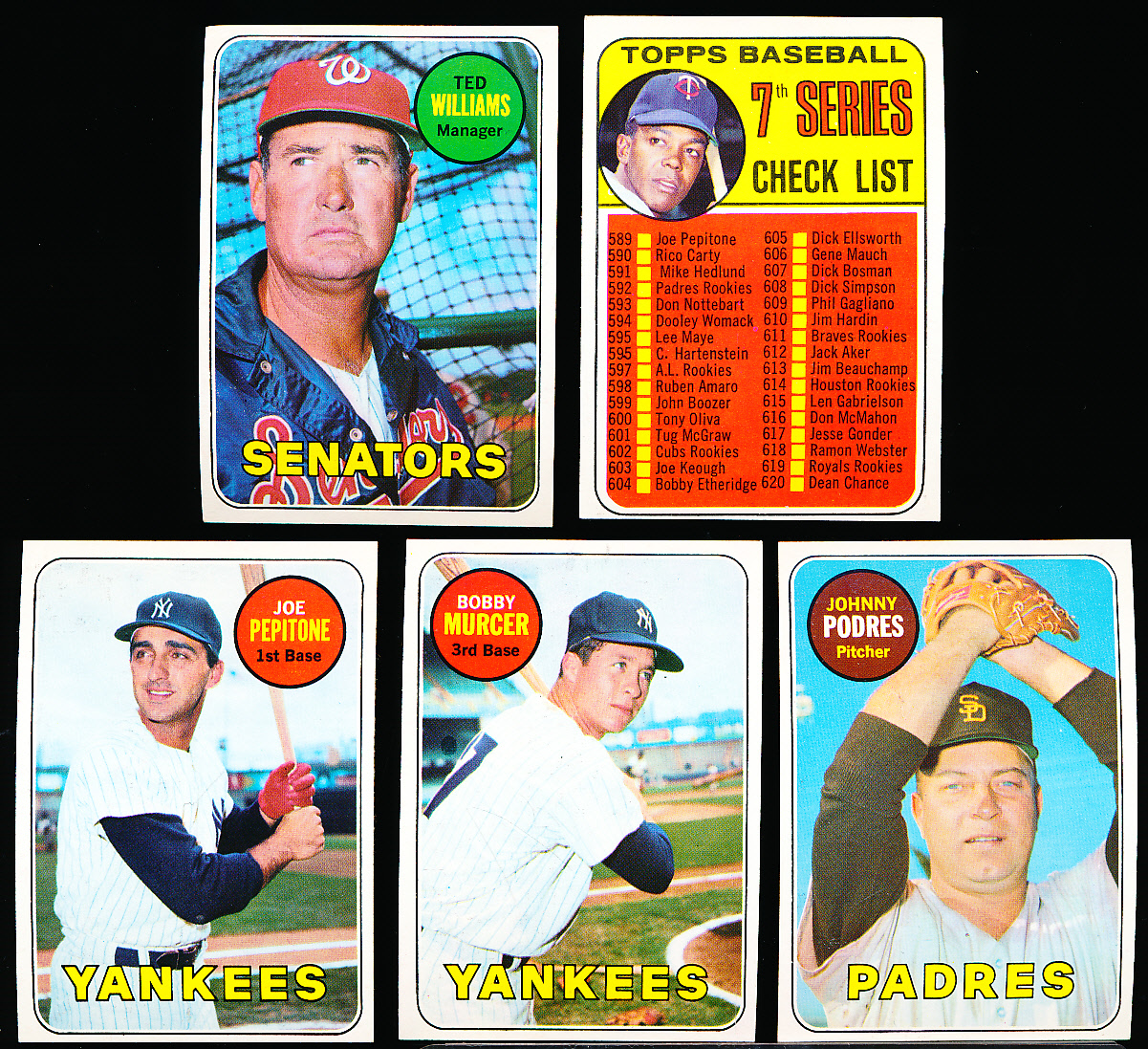 Lot Detail - 1969 Topps Bb- 5 Diff