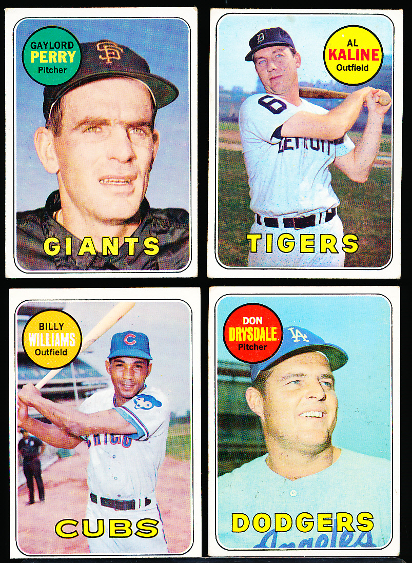 Lot Detail - 1969 Topps Bb- 4 Diff