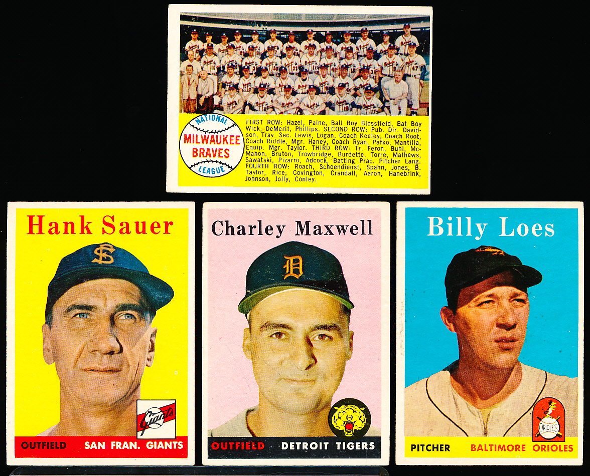 Lot Detail - 1958 Topps Bb- 4 Diff