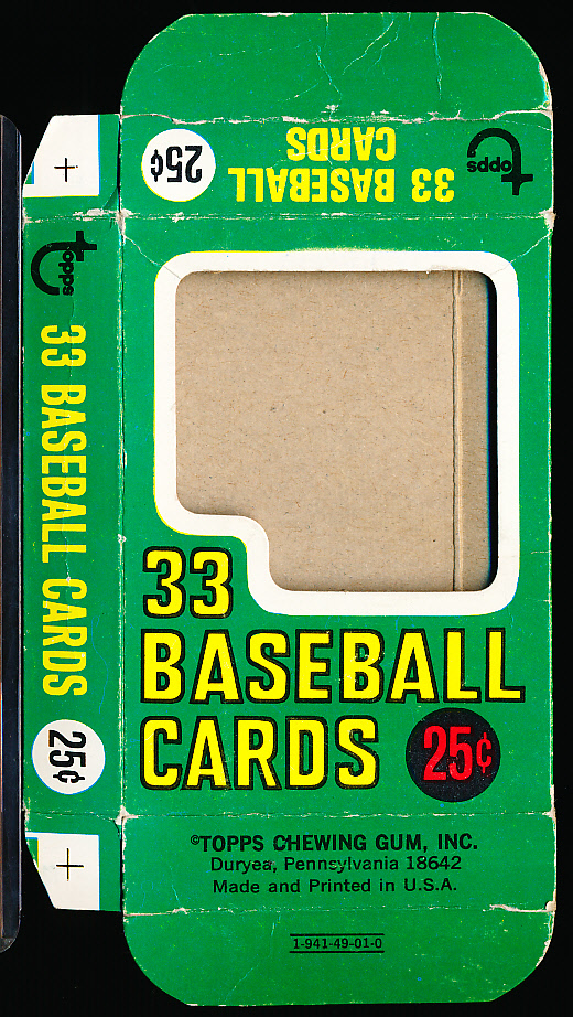 Lot Detail - 1970 Topps Baseball- “cello” Single Pack Box