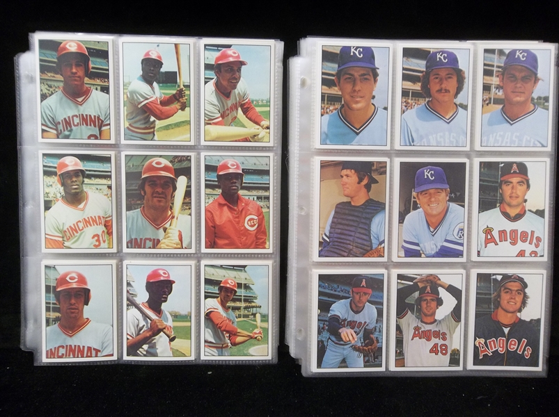 Lot Detail - 1976 Sspc Baseball Near Complete Set In Pages- 629 Of 630 