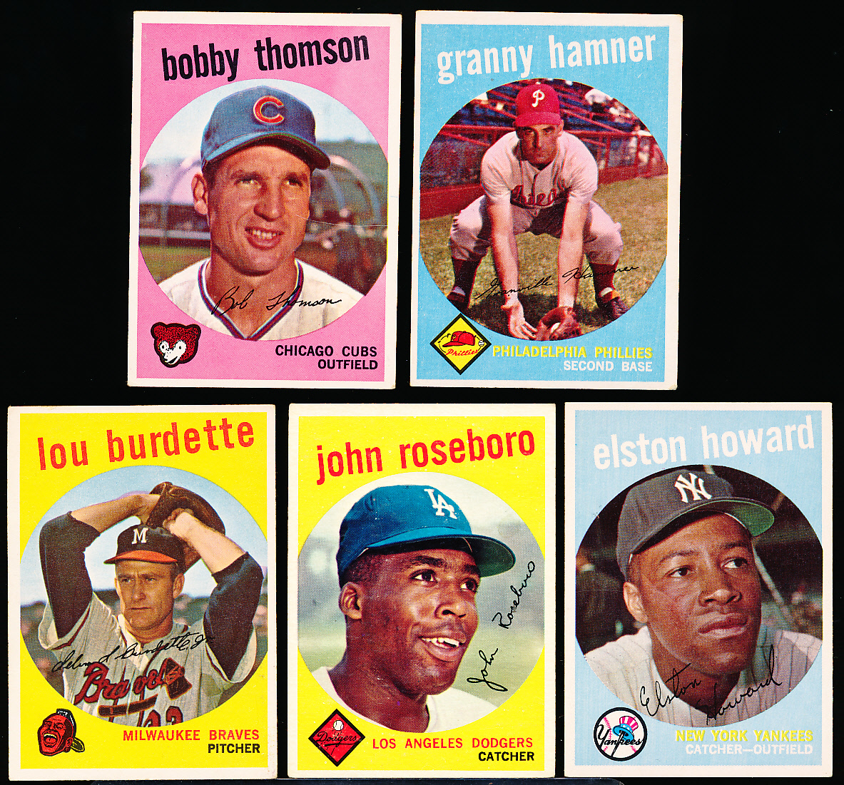 Lot Detail - 1959 Topps Bb- 5 Diff