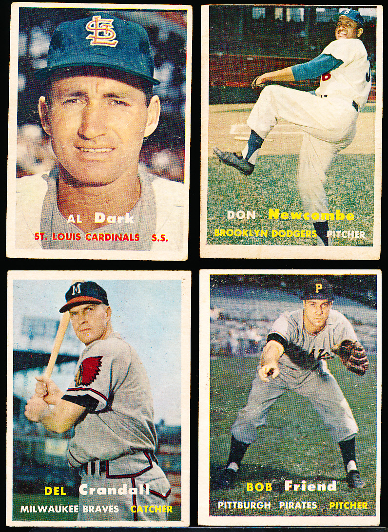 Lot Detail - 1957 Topps Bb- 4 Diff