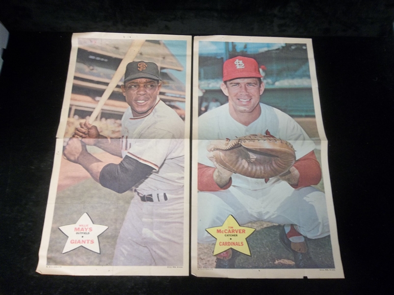 Lot Detail - 1968 Topps Bsbl. Posters- 2 Diff. Lot Detail - 1968 Topps Bsbl. Posters- 2 Diff.