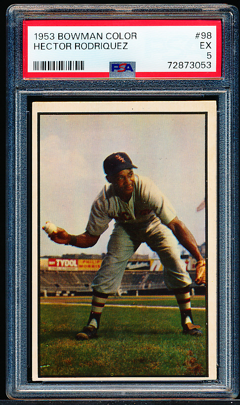 Lot Detail - 1953 Bowman Color Baseball- #98 Hector Rodriquez, White