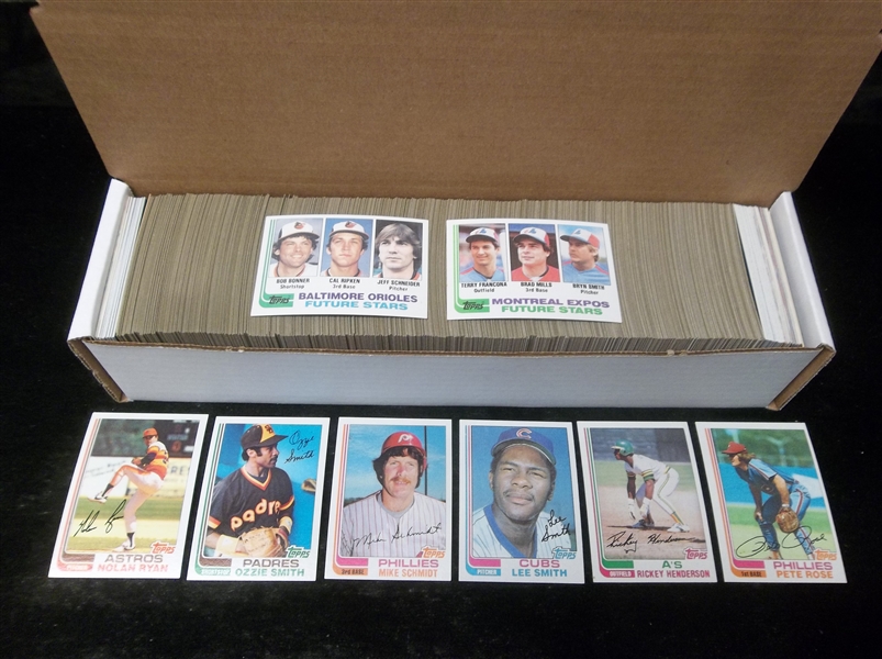 Lot Detail - 1982 Topps Baseball Complete Set Of 792