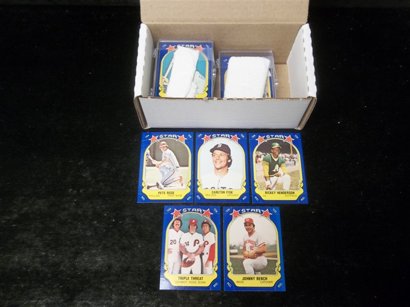 Lot Detail - 1981 Fleer Baseball Star Stickers Set Of 128