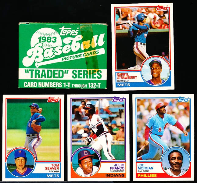 Lot Detail - 1983 Topps Traded Bsbl.- 1 Complete Set Of 132 Cards In 