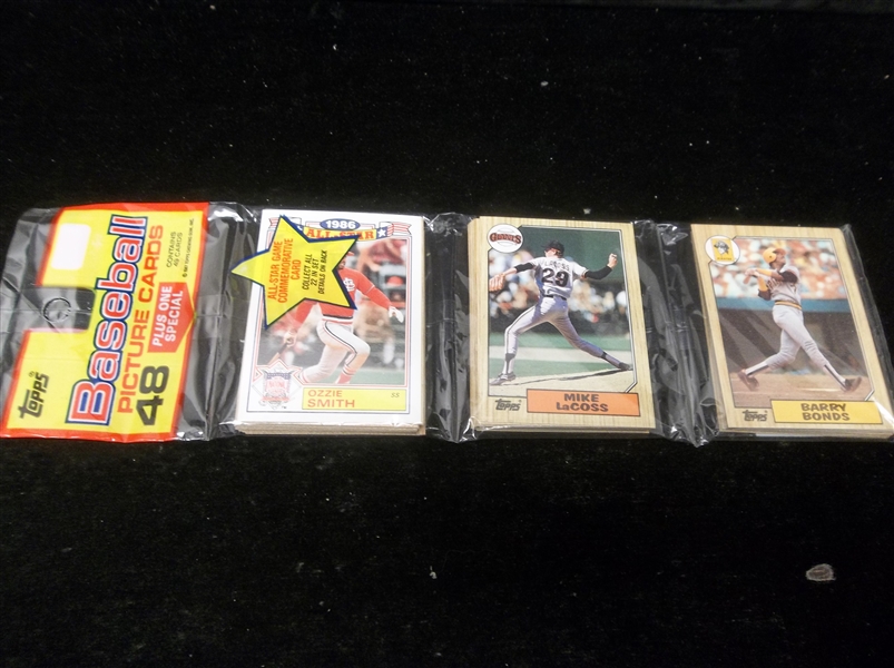 Lot Detail - 1987 Topps Bsbl.- 1 Unopened Rack Pack With Barry Bonds Rc 