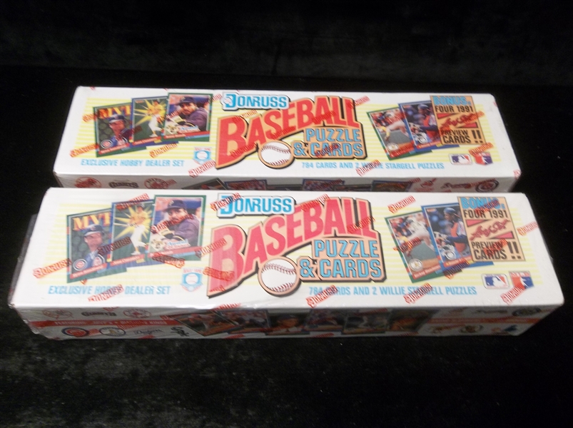 Lot Detail - 1991 Donruss Baseball Factory Sealed Sets Of 784 Cards