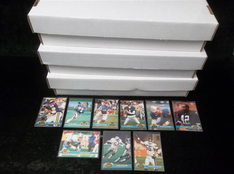 Lot Detail - 1991 Stadium Club Football in Penny Sleeves- Approx. 1,400 ... Lot Detail - 1991 Stadium Club Football in Penny Sleeves- Approx. 1,400 ...