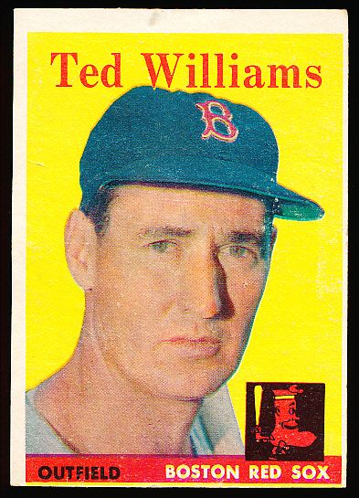 Lot Detail - 1958 Topps Baseball- #1 Ted Williams, Red Sox
