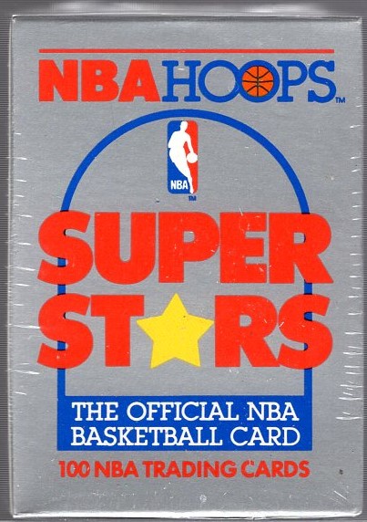 Lot Detail - 1990-91 Hoops Super Stars Bskbl.- 1 Factory Sealed Set Of
