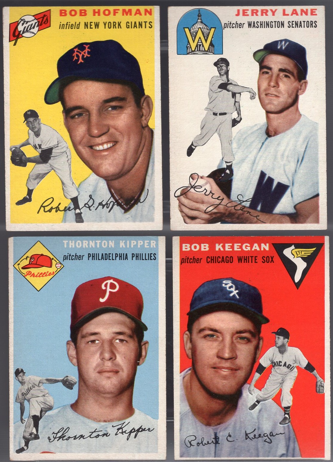 Lot Detail - 1954 Topps Bb- 4 Diff