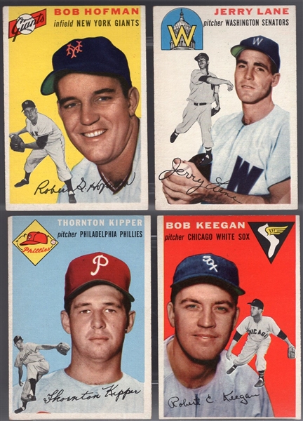 Lot Detail - 1954 Topps Bb- 4 Diff