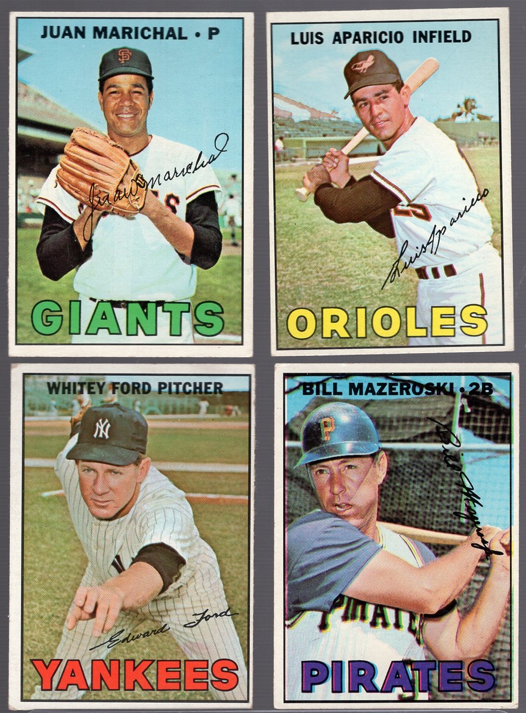 Lot Detail - 1967 Topps Bb- 4 Diff