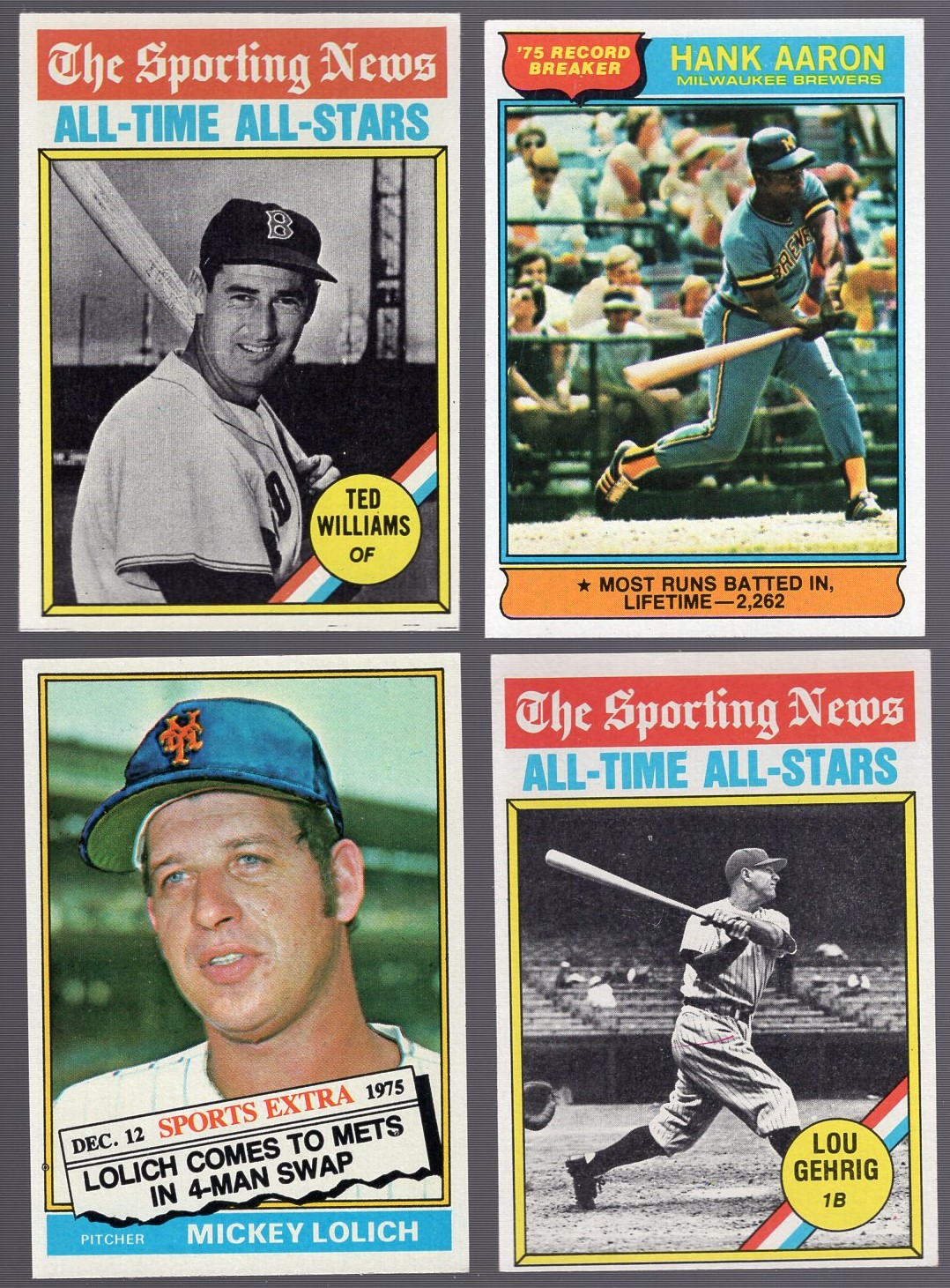 Lot Detail - 1976 Topps Bb- 13 Cards