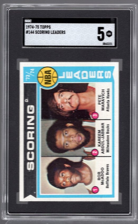 Lot Detail - 1974-75 Topps Basketball- #144 NBA Scoring Leaders- McAdoo ... Lot Detail - 1974-75 Topps Basketball- #144 NBA Scoring Leaders- McAdoo ...