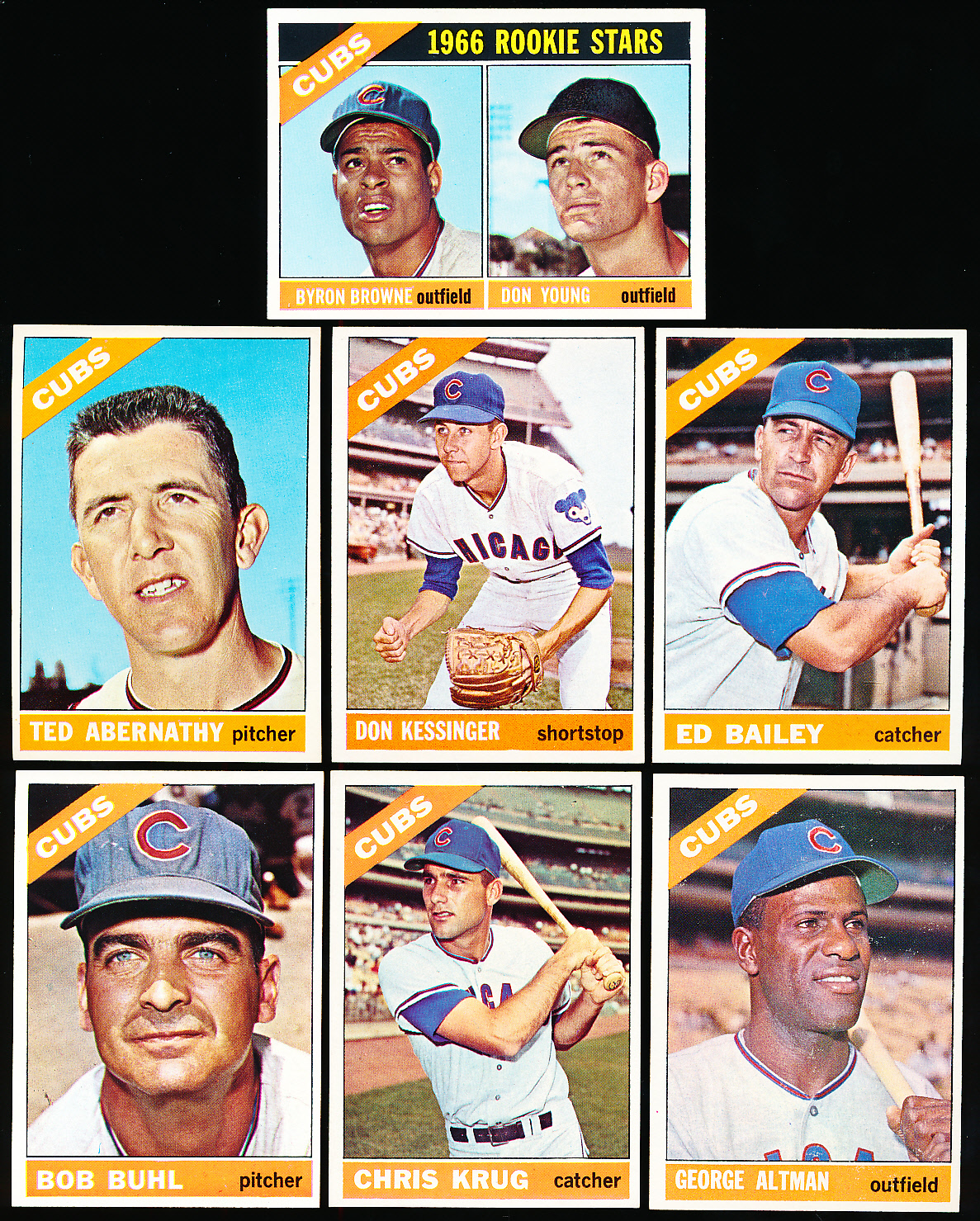 Lot Detail - 1966 Topps Bb- Chicago Cubs- 10 Diff